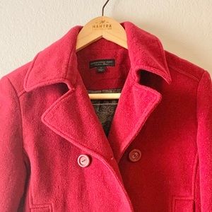 Express | Jackets & Coats | Express Design Studio Red Cashmere Blend ...